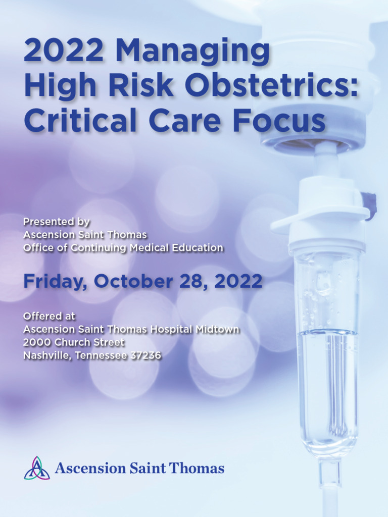 2022 Managing High Risk Obstetrics-Critical Care Focus - Conference ...