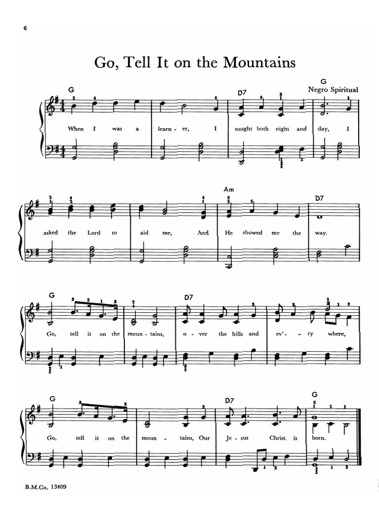 Go Tell It To The Mountains | PDF