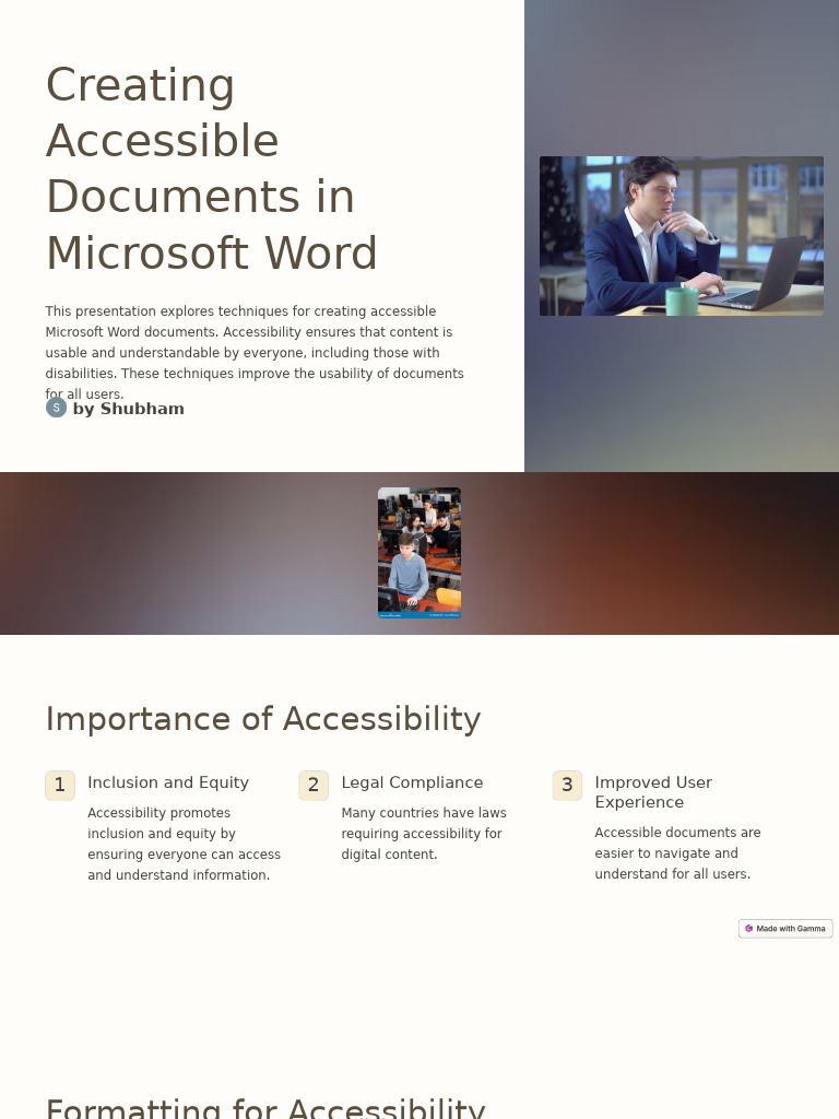 Creating Accessible Documents in Microsoft Word | PDF