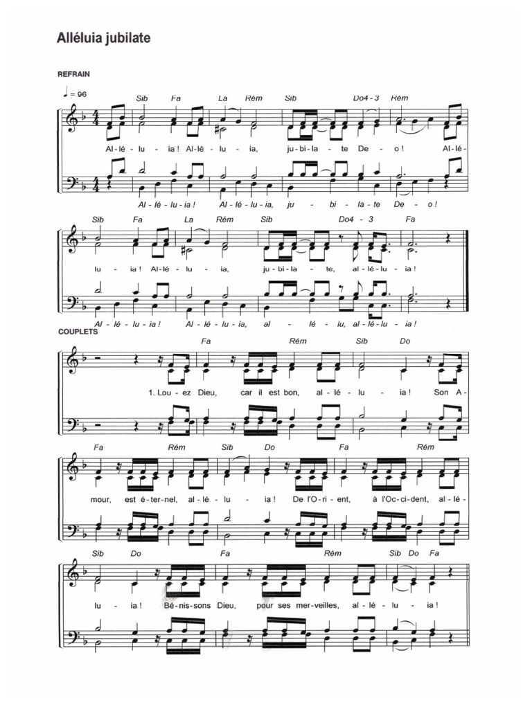 Alleluia Jubilate | PDF