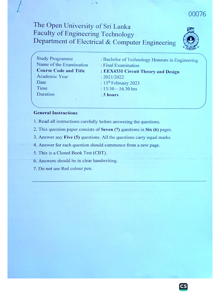 Final Paper 2021 2022 | PDF