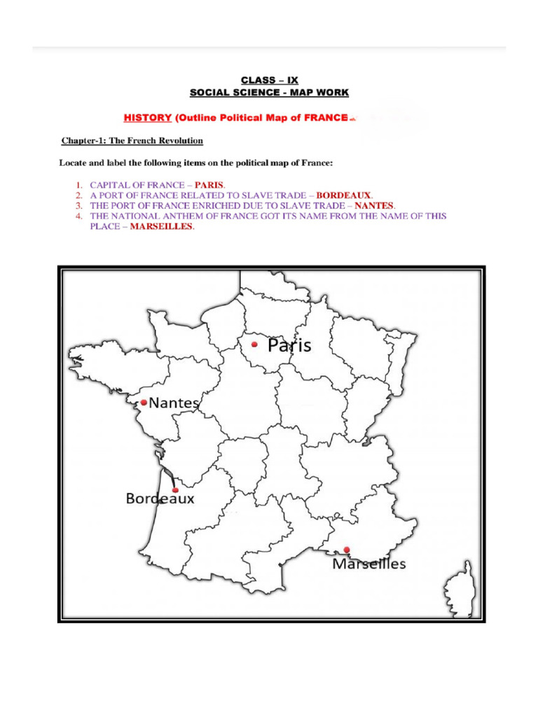 French Revolution (Map Skils) | PDF