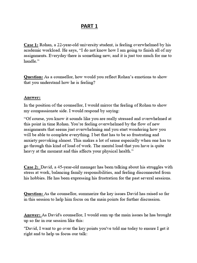 Pradeep G. Nair - Basic Counselling Skills - CMC Advance 28 Sep 2024 Batch-1 | PDF | Feeling ...