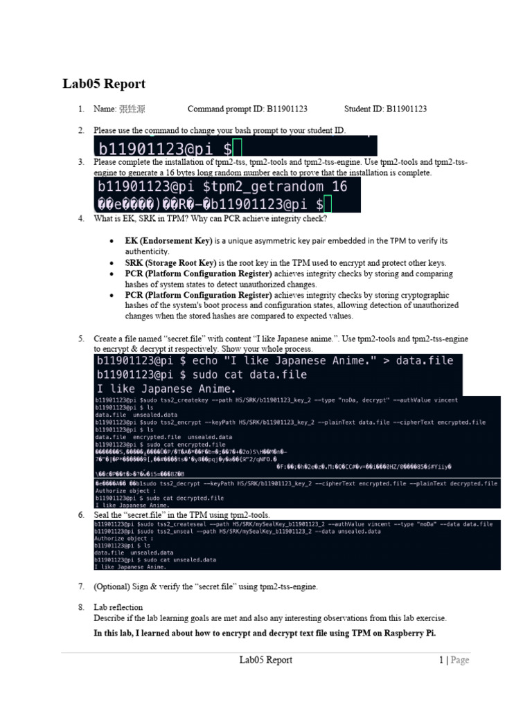 lab05 report 張甡源 | PDF | Computers
