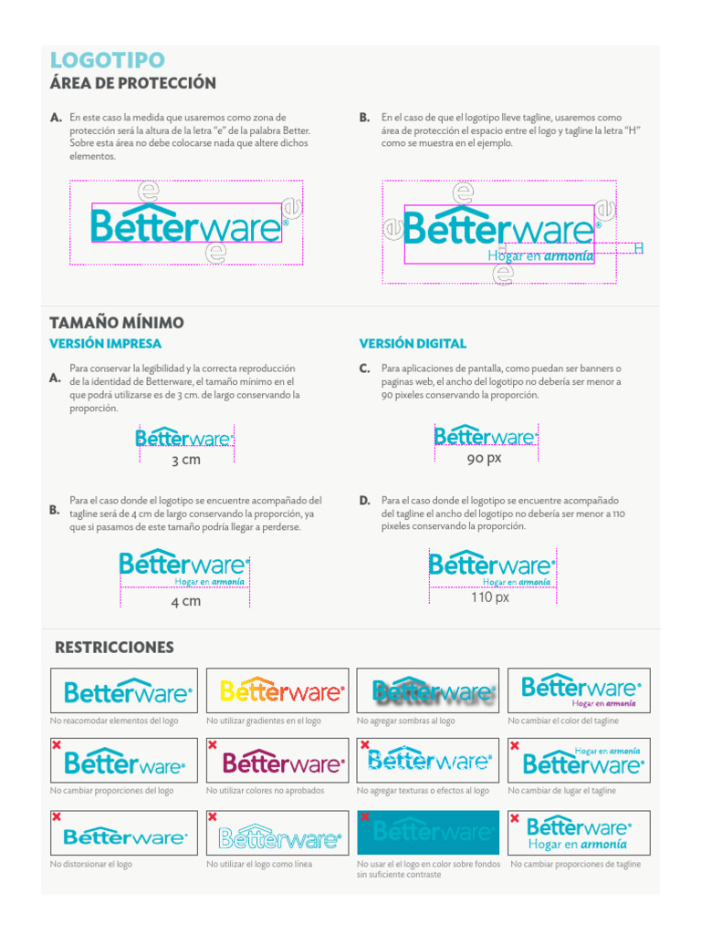 Manual de Uso de Marca Betterware | PDF | Píxel | Color