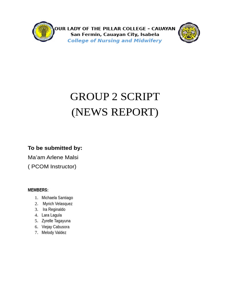 Group 2 Script For Pcom | PDF