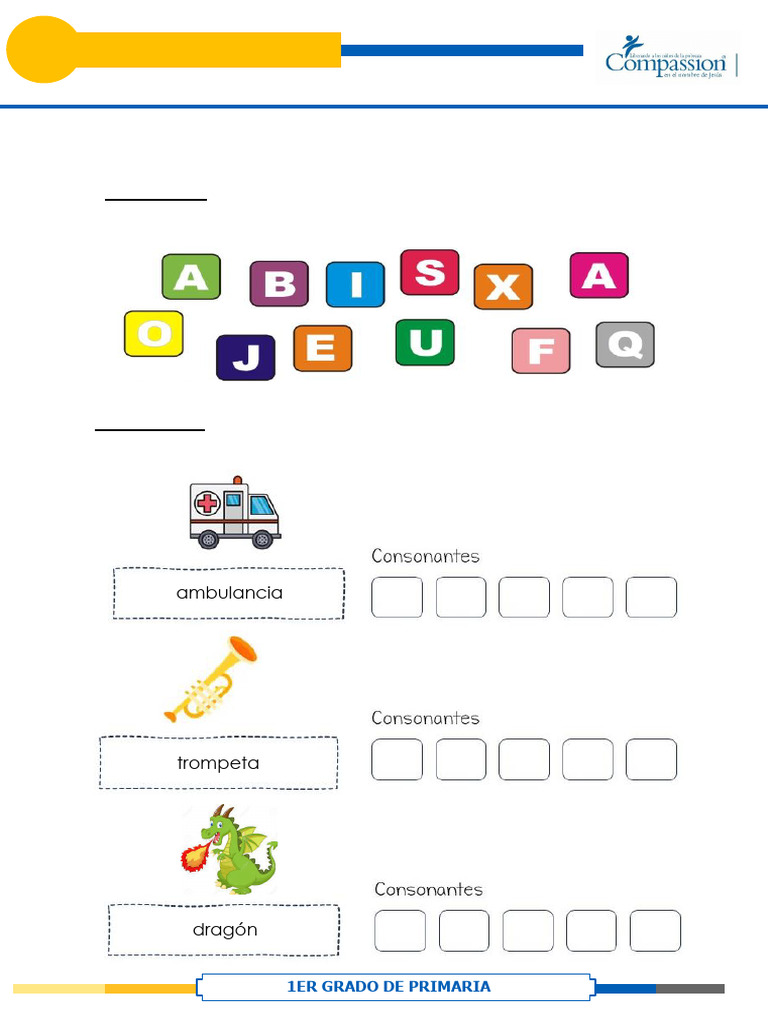 TEMA 2-Diferenciando Las Vocales y Las Consonantes | PDF