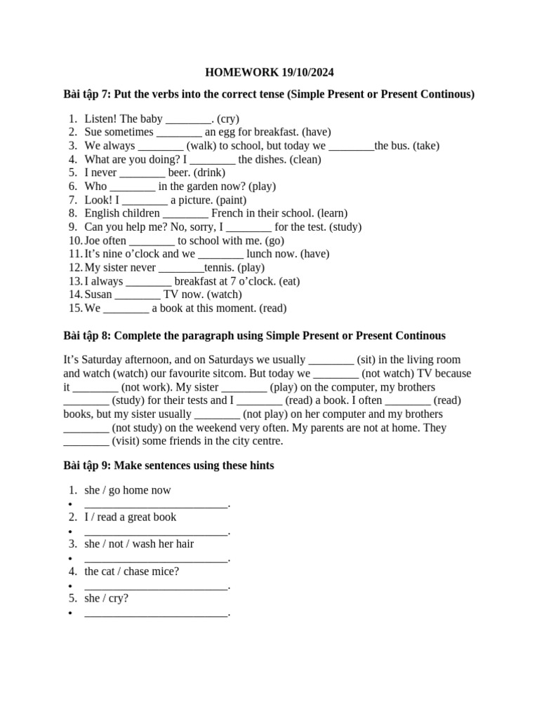 Homework 19 | PDF | Linguistic Morphology | Syntax