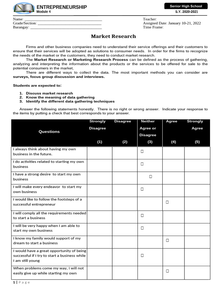 Ent-2 2 | PDF | Survey Methodology | Focus Group
