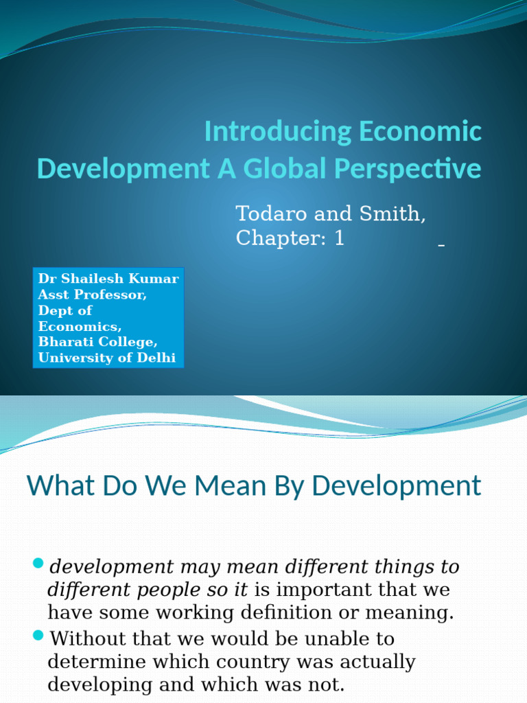 Global Perspectives on Economic Development | PDF | Millennium ...