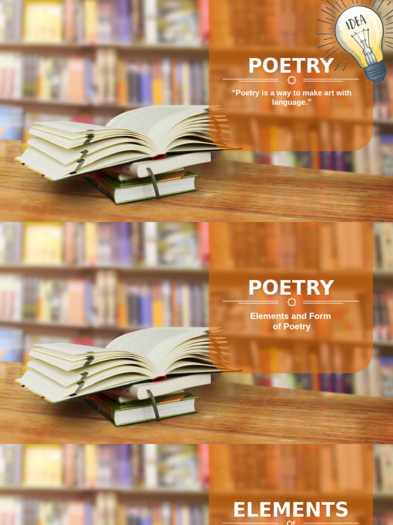 Elements and Forms of Poetry | PDF | Poetry | Rhyme