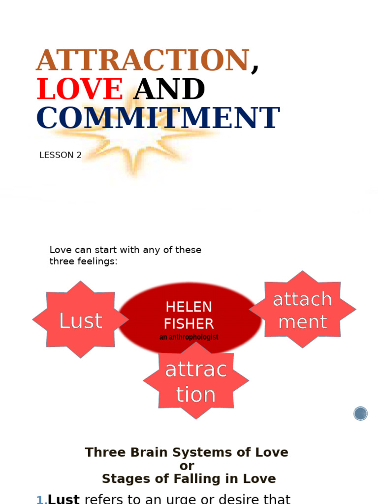 q2 Lesson 2attraction Love and Commitment | PDF | Love | Romance (Love)