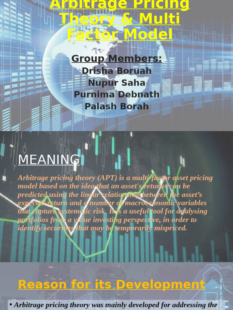Arbitrage Pricing Theory & Multi Factor Model | PDF | Capital Asset ...