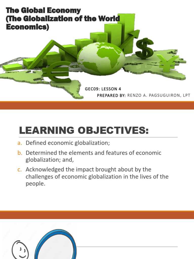LESSON 3 THE GLOBAL Economy | PDF | Fair Trade | Globalization
