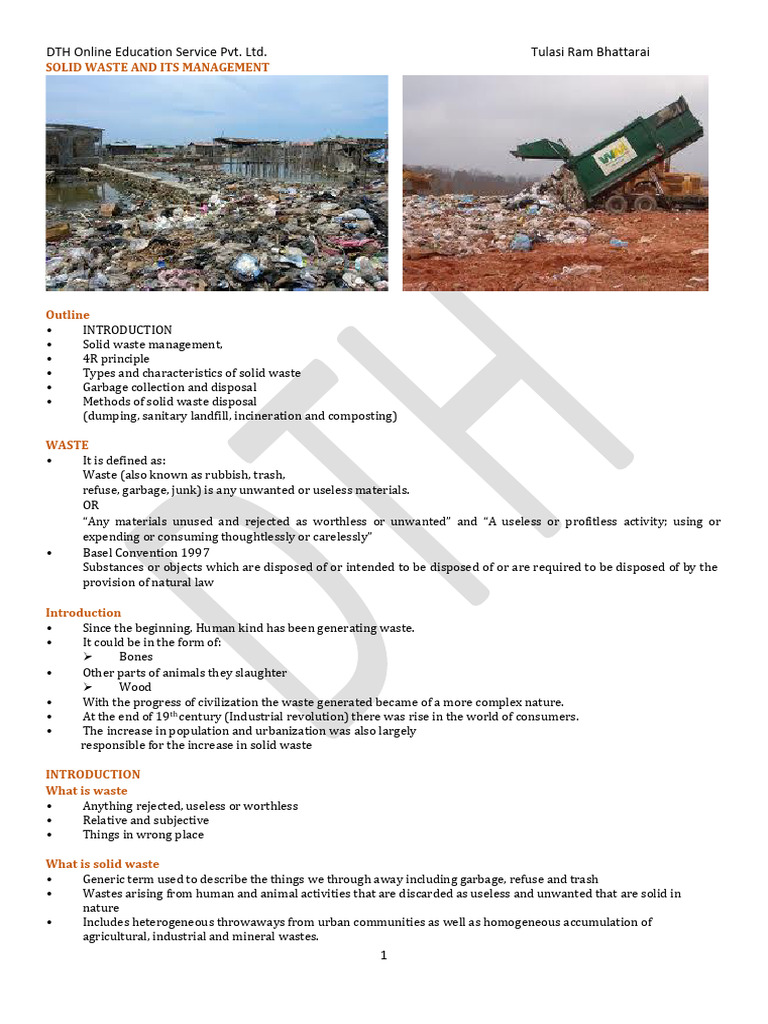 solid-waste-management | PDF | Waste | Waste Management
