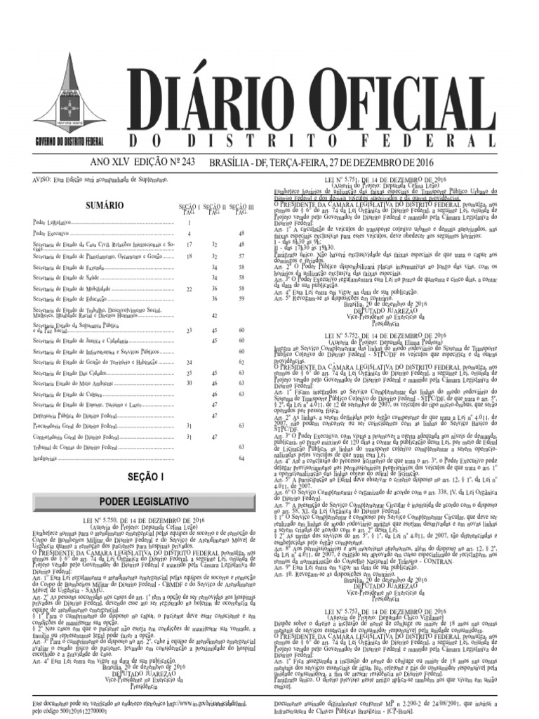 Dodf 243 27-12-2016 Integra | PDF