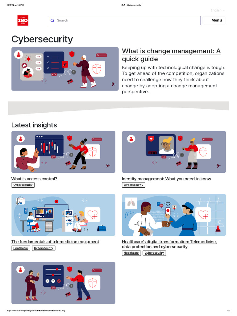 ISO - Cybersecurity | PDF | Security | Computer Security