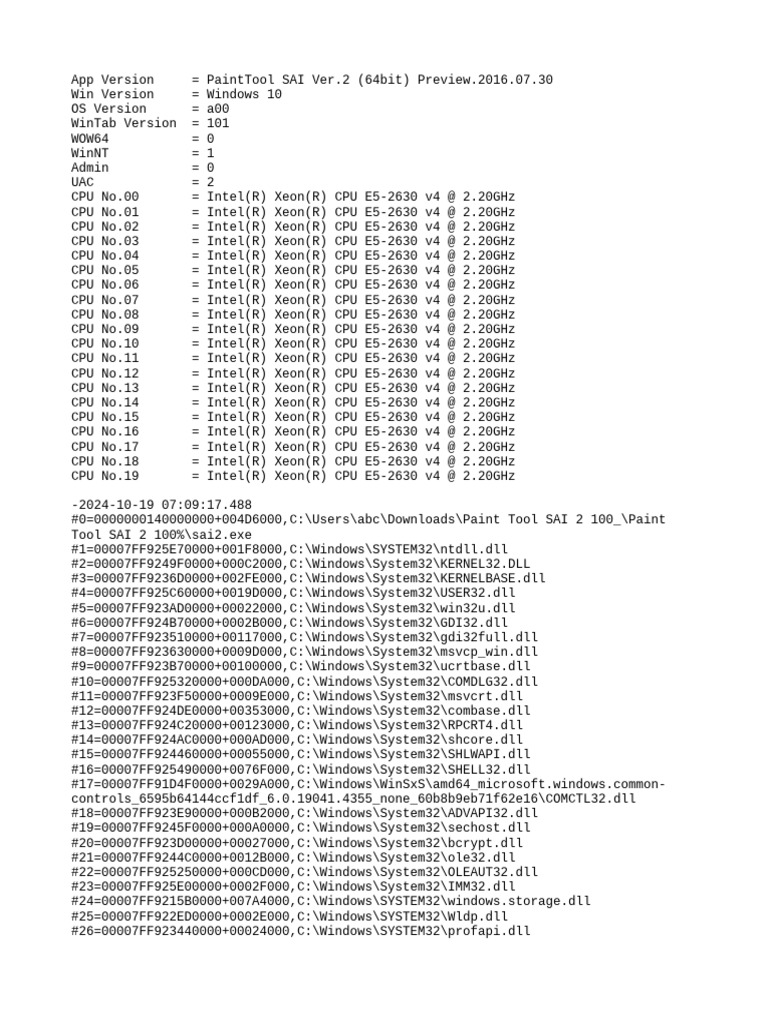 Errlog Sai2 20241019 070731 | PDF | Computer Libraries | Microsoft Software