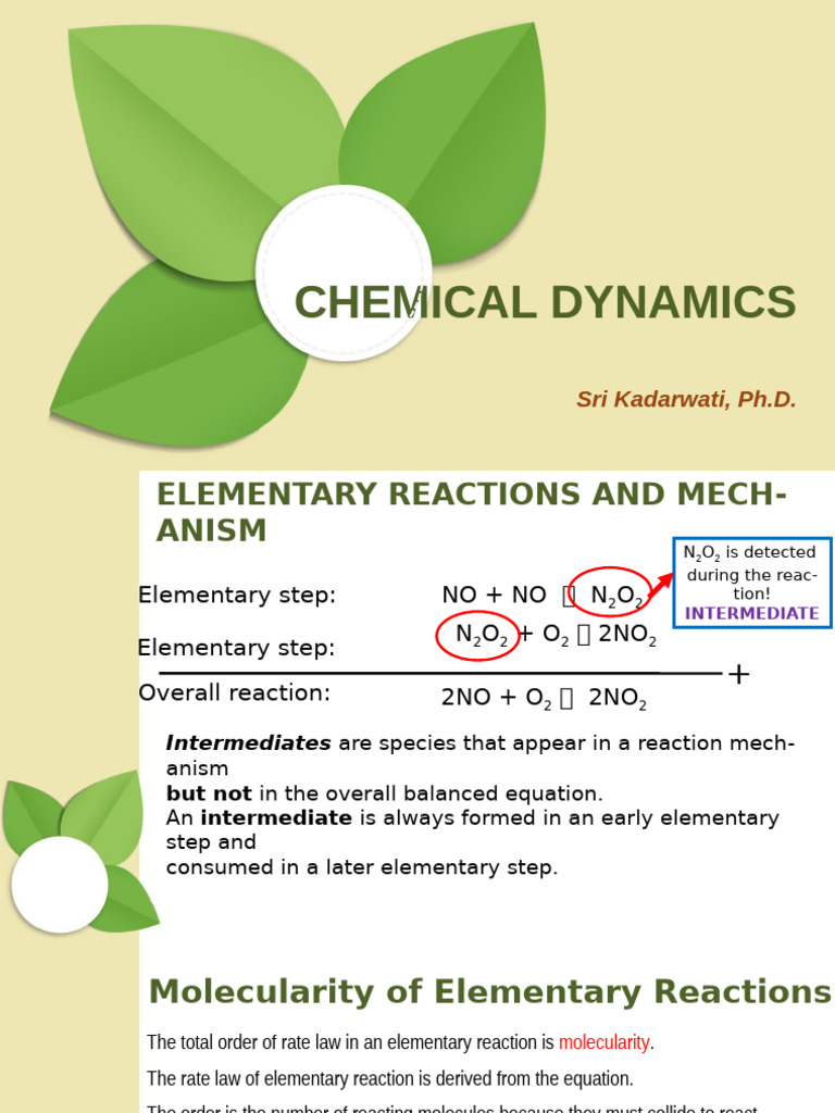 4, Molecular Events Kinetics | PDF | Chemical Reactions | Chemistry