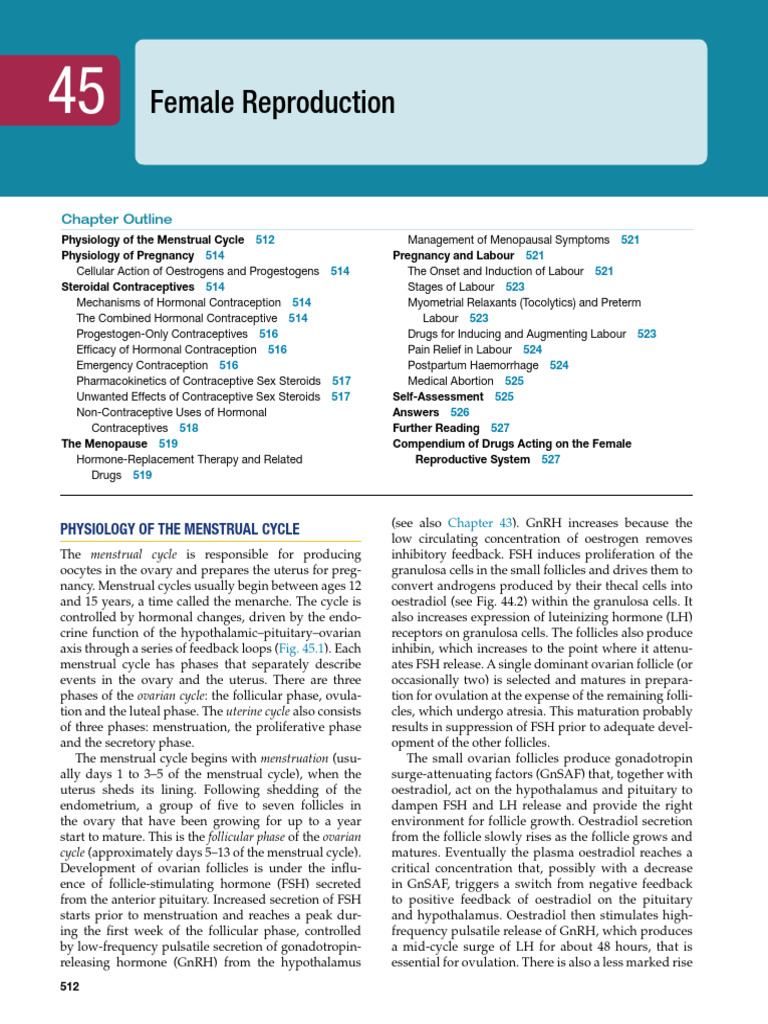 Female Reproductive Health Guide | PDF | Menstrual Cycle | Luteinizing Hormone