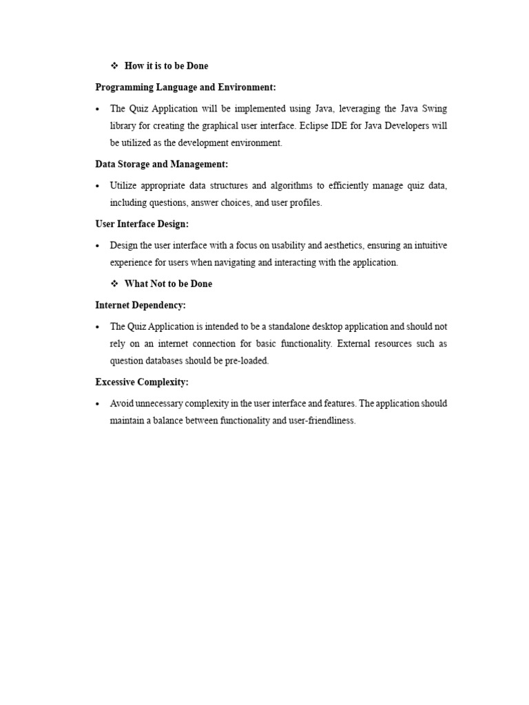 Quiz Application Using Java Pdf Usability Java Programming Language 6819
