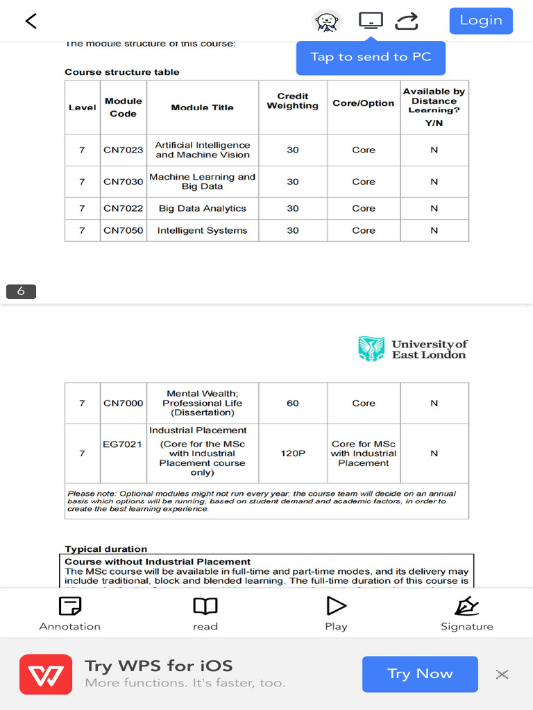 WPS iOS App Features Overview | PDF