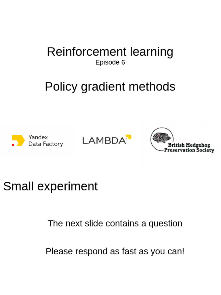 5 - Policy Gradient Methods | PDF | Mathematical Optimization | Applied Mathematics