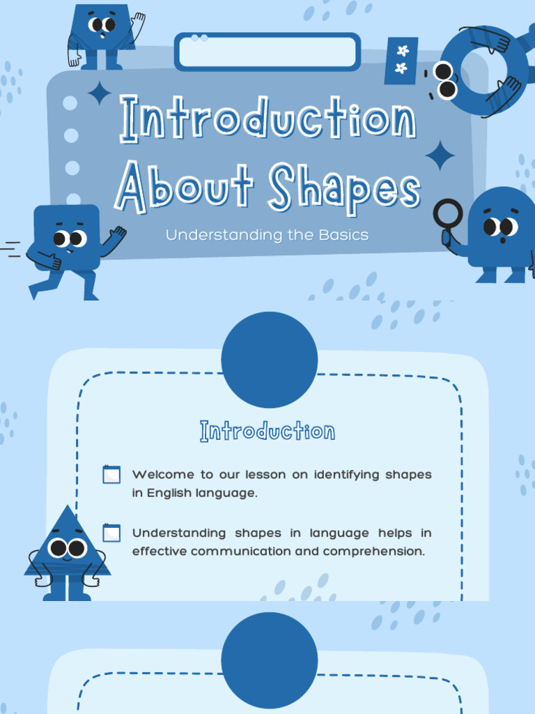Introduction About Shape Presentation in Blue Illustrative Style PDF ...