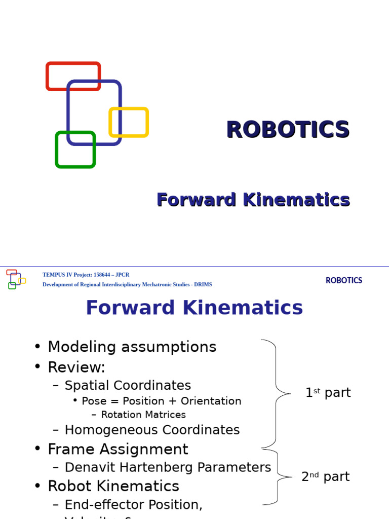 4 - 6 Forward Kinematics | PDF | Kinematics | Algebra