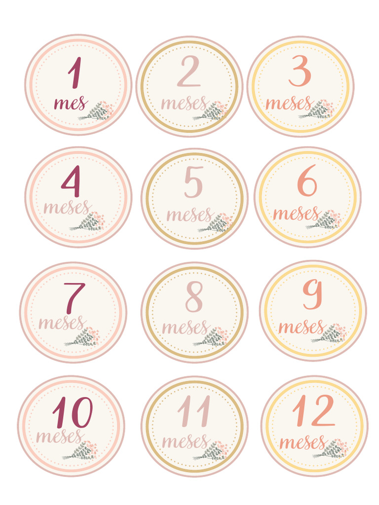 Documento A4 Etiquetas Baby Shower Delicado Crema copia 3 | PDF