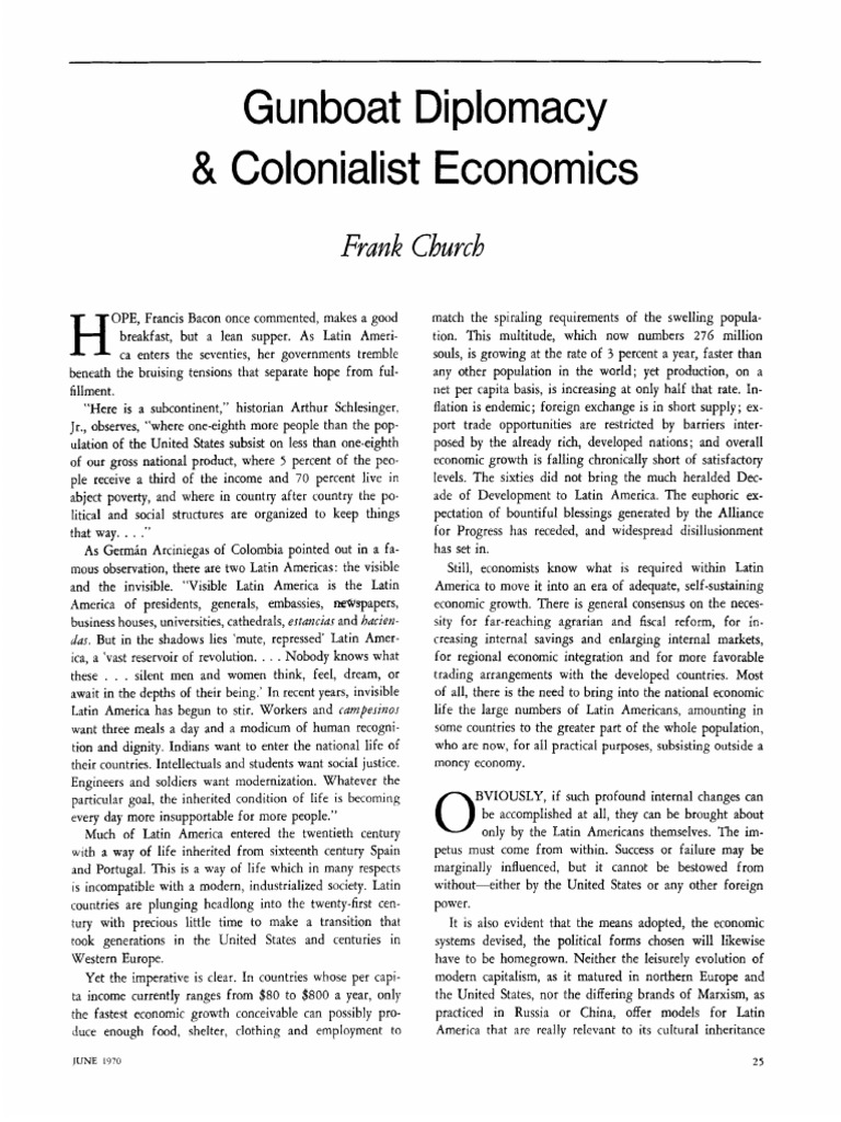 Gunboat Diplomacy in Latin America | PDF | Aids | Latin America