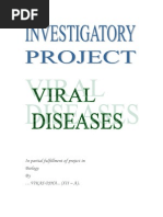 Biology Investigatory Project Viral Diseases | PDF | Virus | Infection