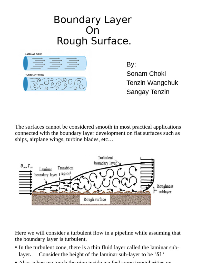 Boundary Layer On Rough Surface | PDF