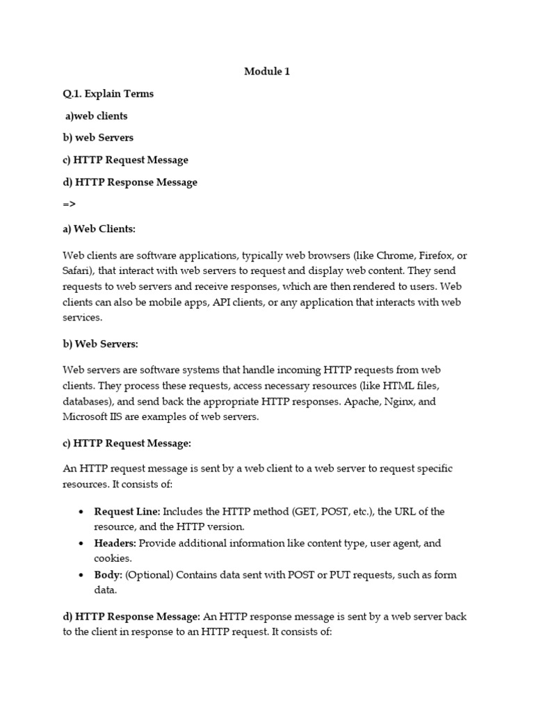 Kstubh Ip Module 1 Answers | PDF | World Wide Web | Internet & Web