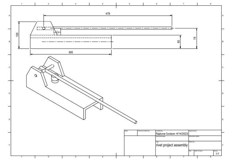 Rivet Project Assembly Drawing v1 | PDF