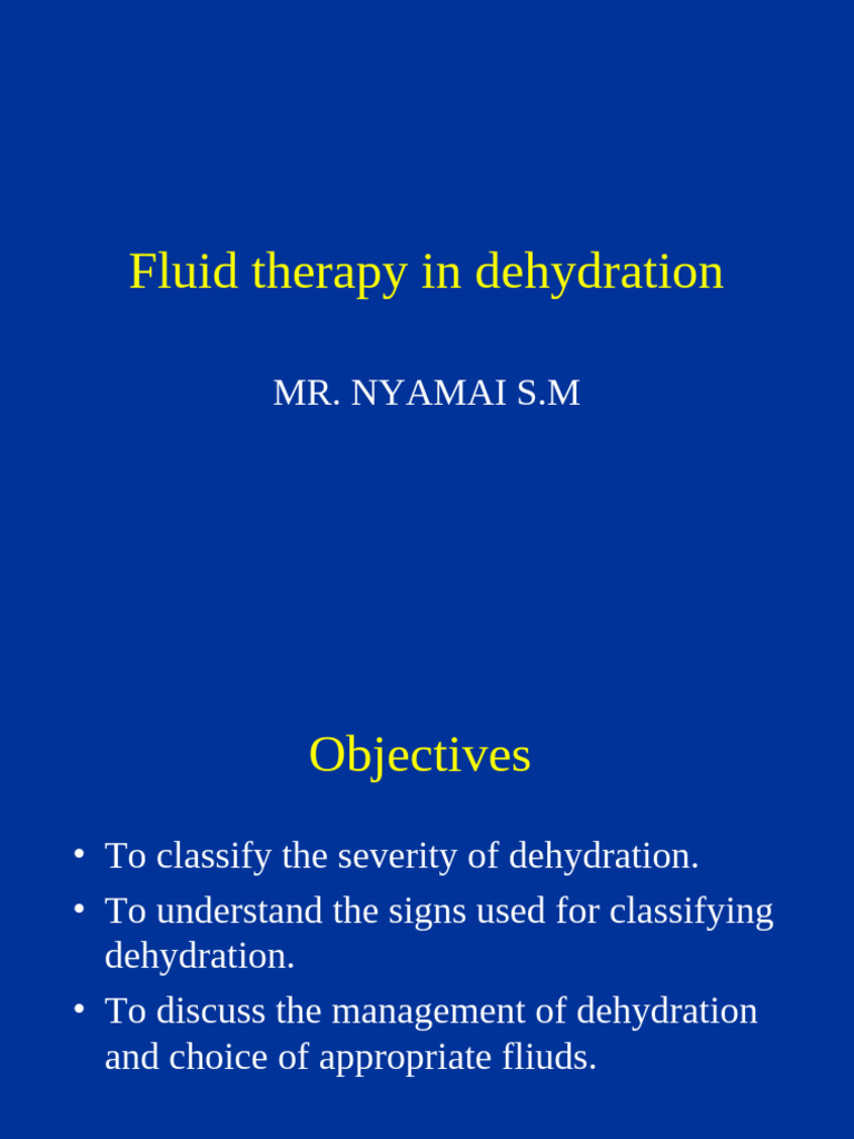 14 Dehydration 1 | PDF | Dehydration | Diarrhea