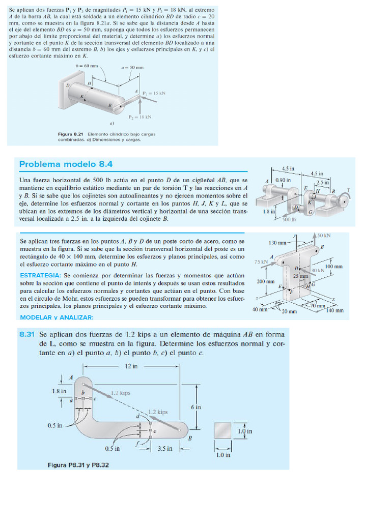 Esfuerzos Combinados | PDF