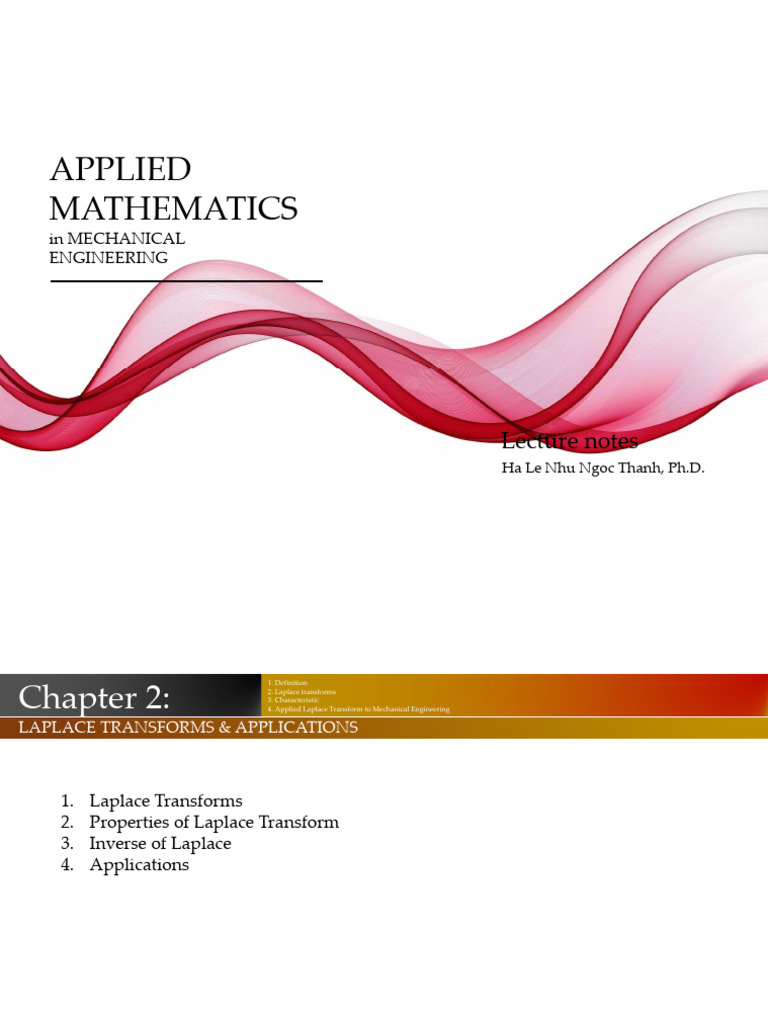 Lecture notes 2-Laplace Transform and Applied | PDF | Laplace Transform ... Lecture notes 2-Laplace Transform and Applied | PDF | Laplace Transform ...