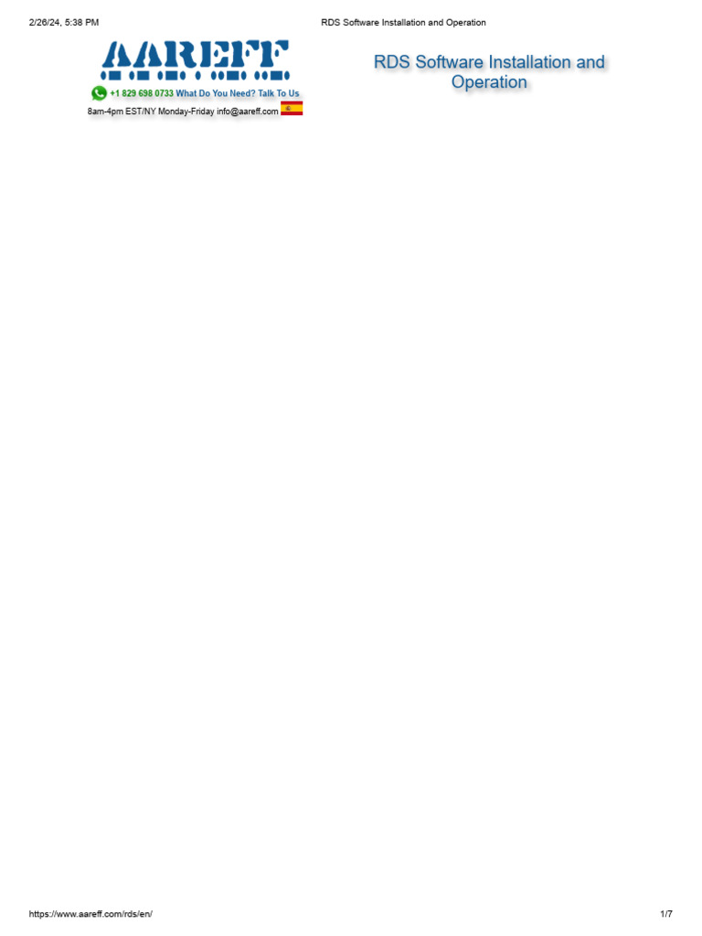 RDS Software Guide for Broadcasters | PDF | Error Detection And ...