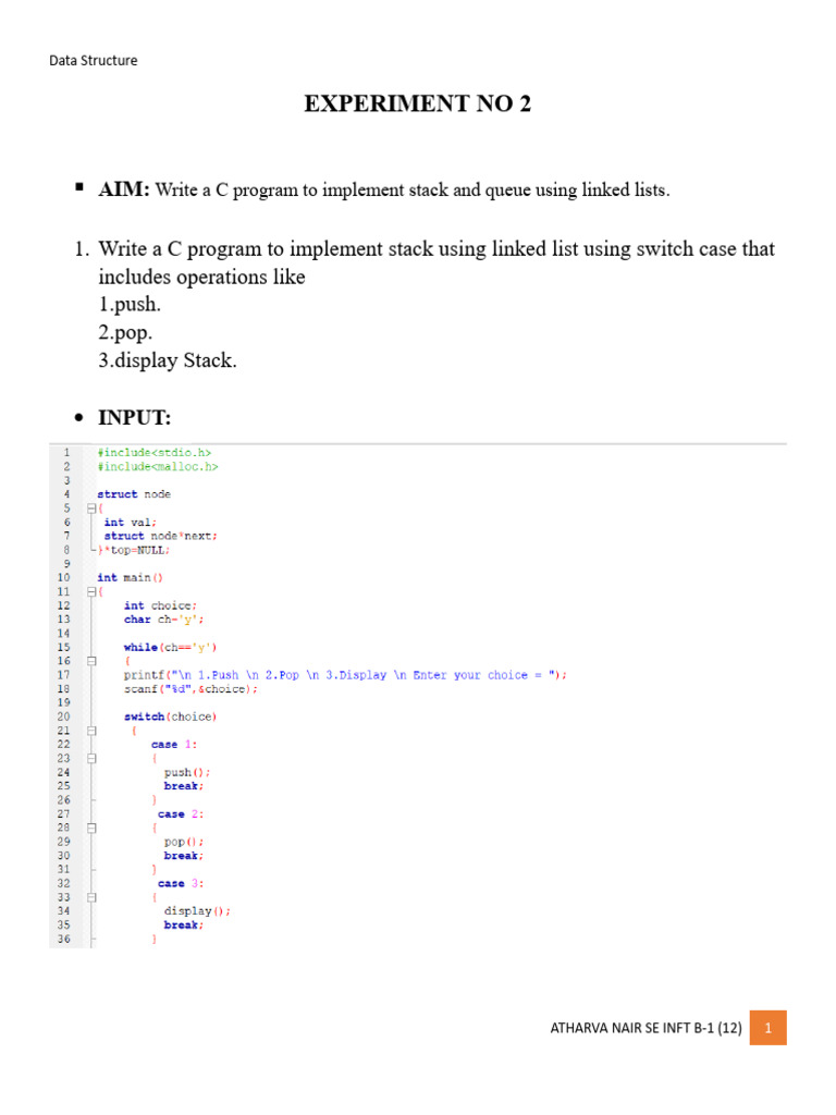 Experiment No 2 | PDF