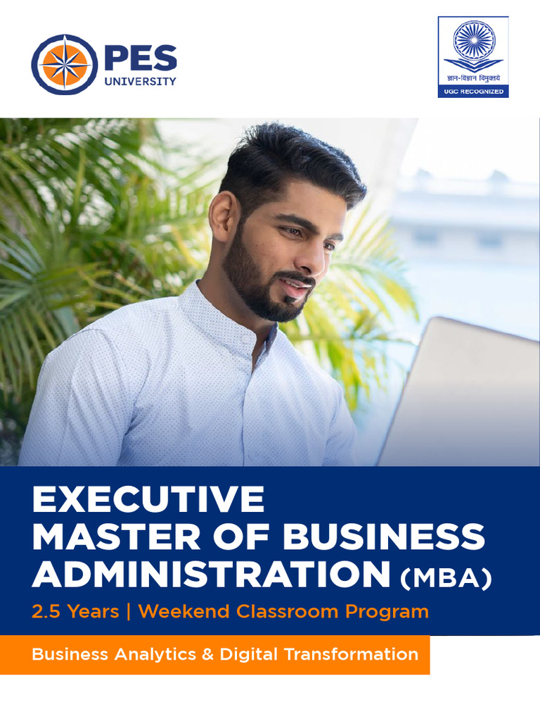Pes Executive Mba in Data Science and Business Analytics | PDF | Analytics | Data Science