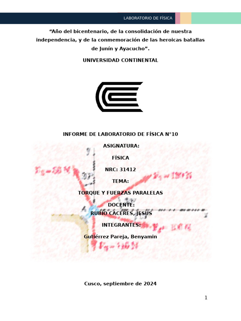 LAB 10 (1) .Docxarigato | PDF | Fuerza | Esfuerzo de torsión