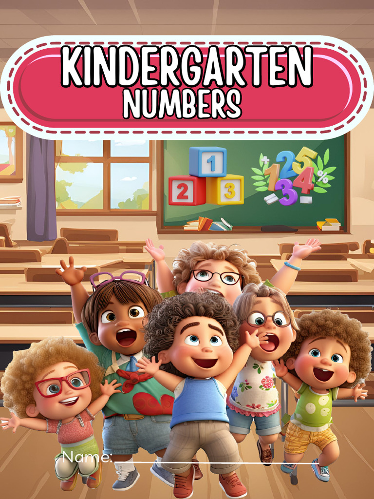 Fun and Colorful Kindergarten Math Numbers Workbook | PDF | Mathematics