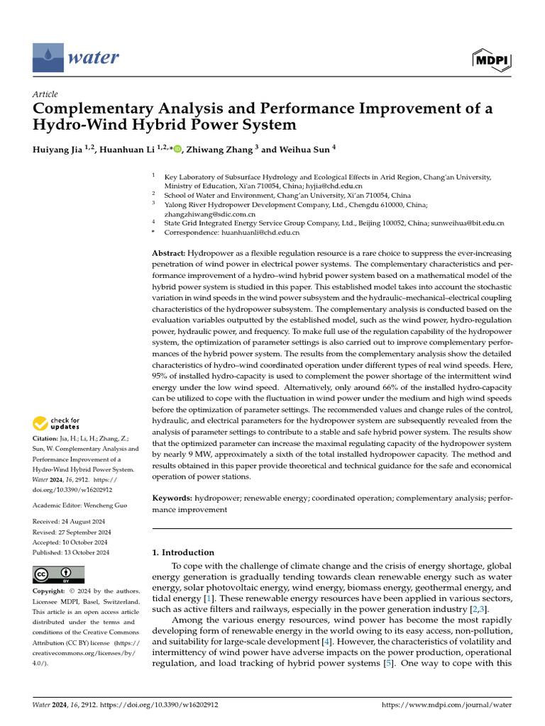 Complementary Analysis and Performance Improvement | PDF | Wind Power ...