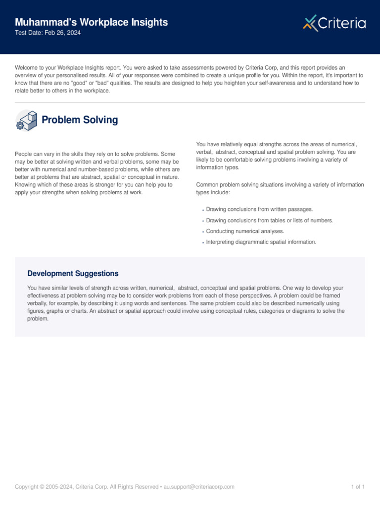 Workplace Insights - Muhammad Shaheer-Workplace-Insights | PDF ...