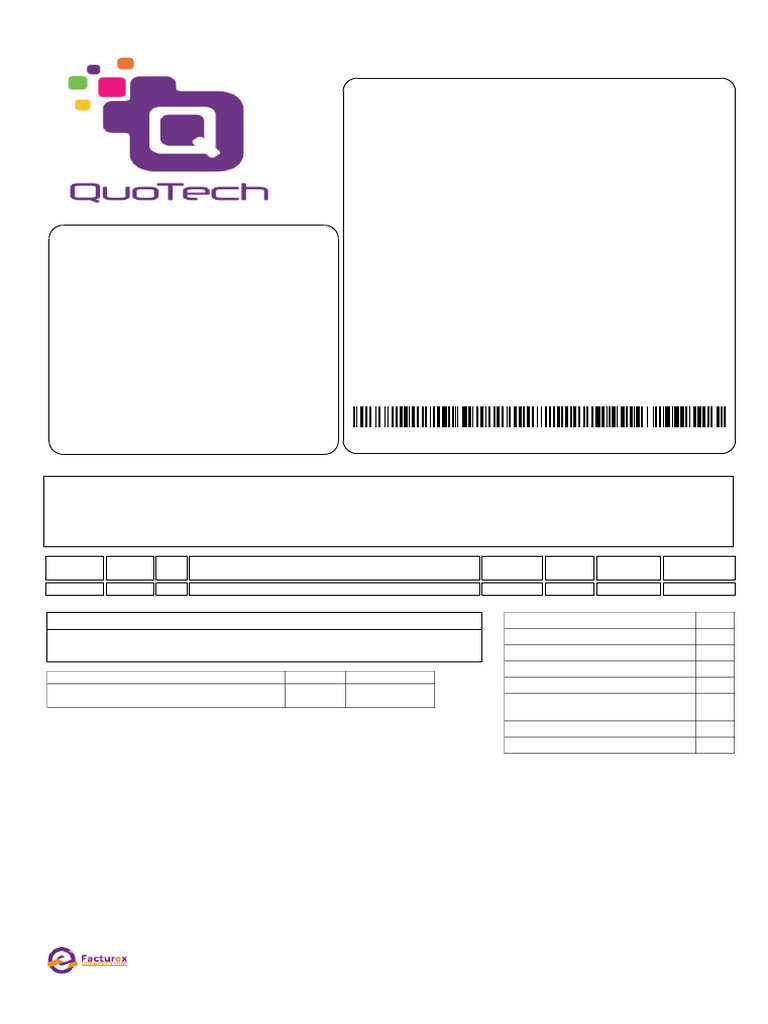 Factura de QUOTECH SAS - 07/11/2024 | PDF | Factura | Contabilidad