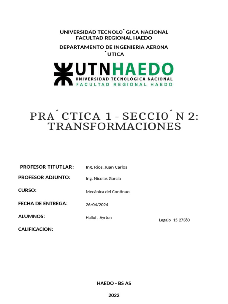 24 PRACTICA C1S2 Hallof | PDF