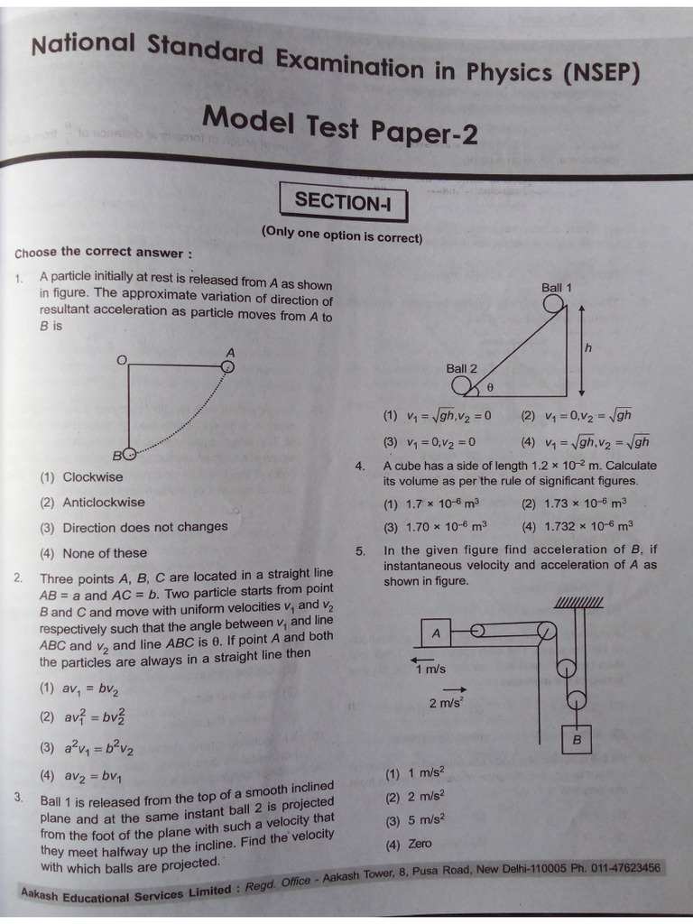 Nsep Mock 1 | PDF