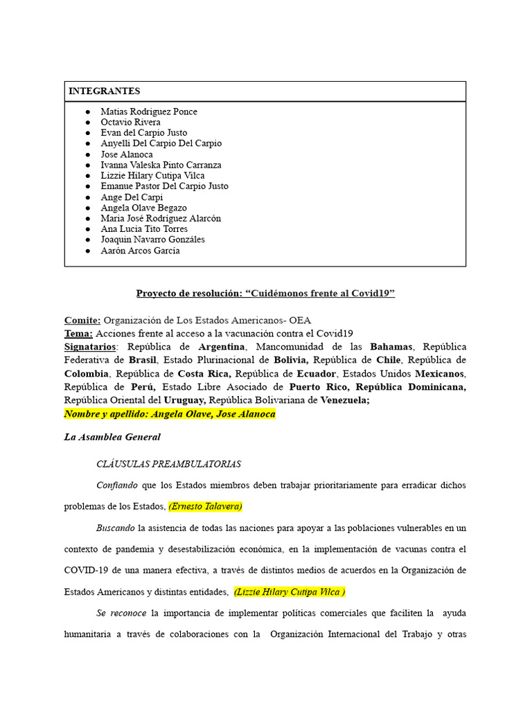 Modelo Resolucion - Nro 01 | PDF | Salud pública | Medicina