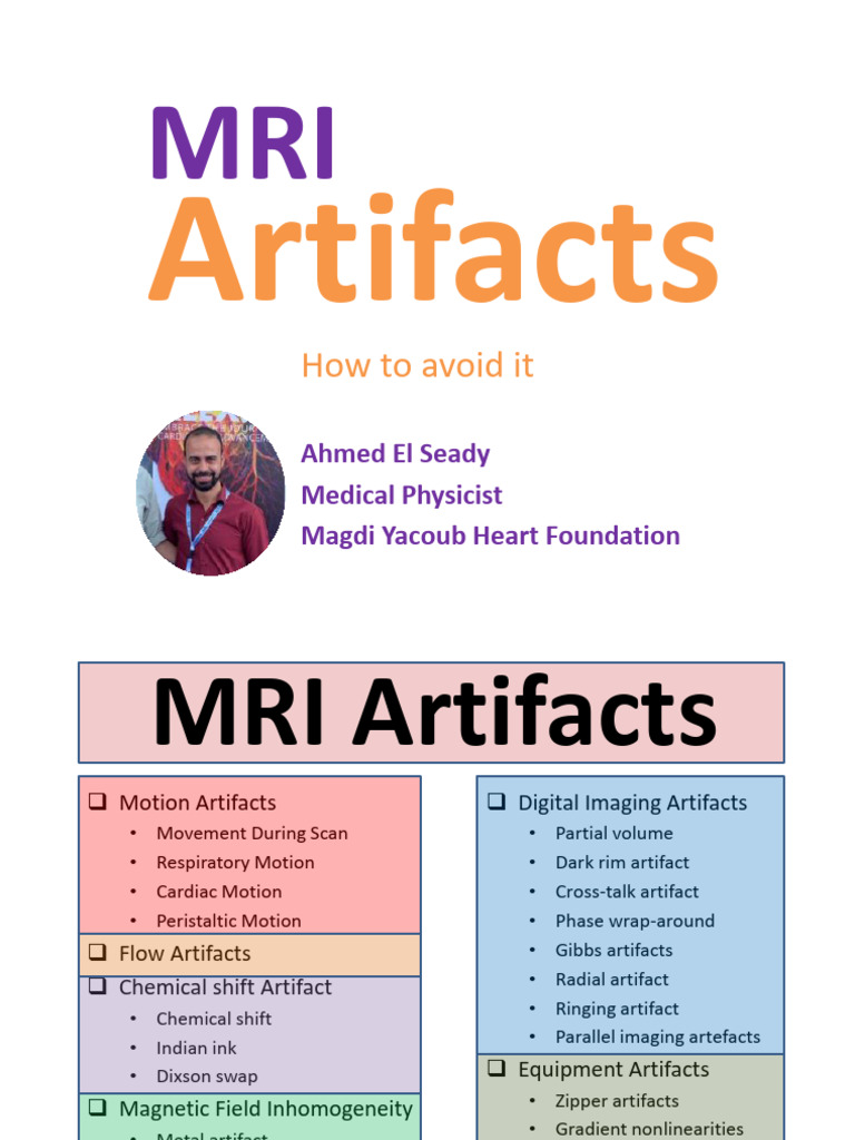MRI Artifacts | PDF | Magnetic Resonance Imaging | Signal Processing